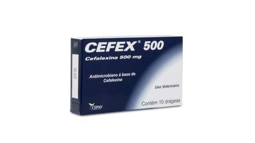CEFEX® 500 MG – CX 10 DRÁGEAS – Raça Distribuidora
